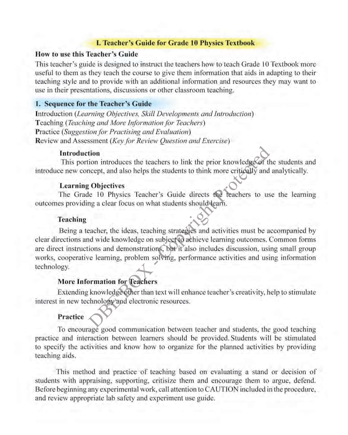 Myanmar Grade 10 Physics Teacher Guide LearnBig